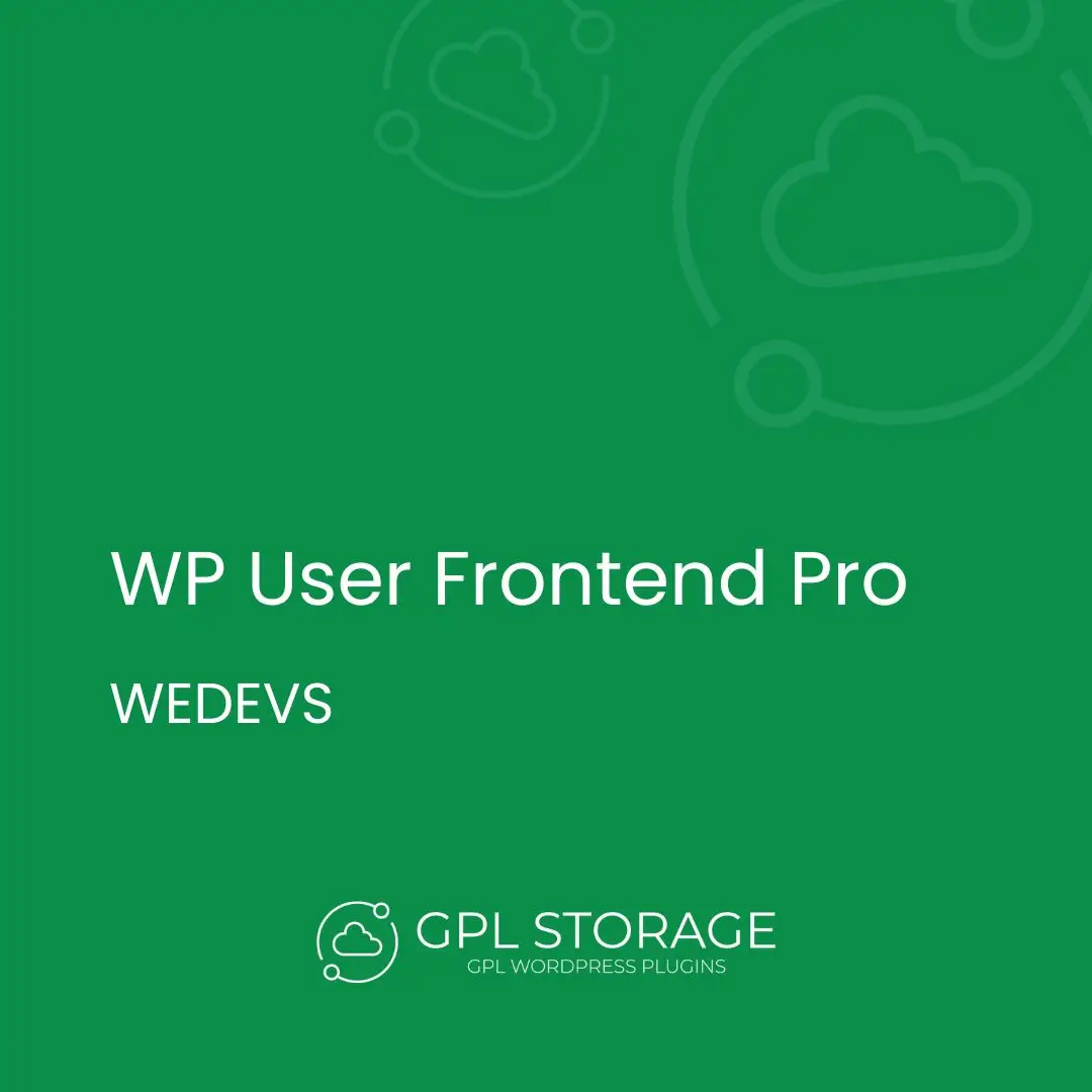 Download WP User Frontend Pro | GPL Storage - Wordpress