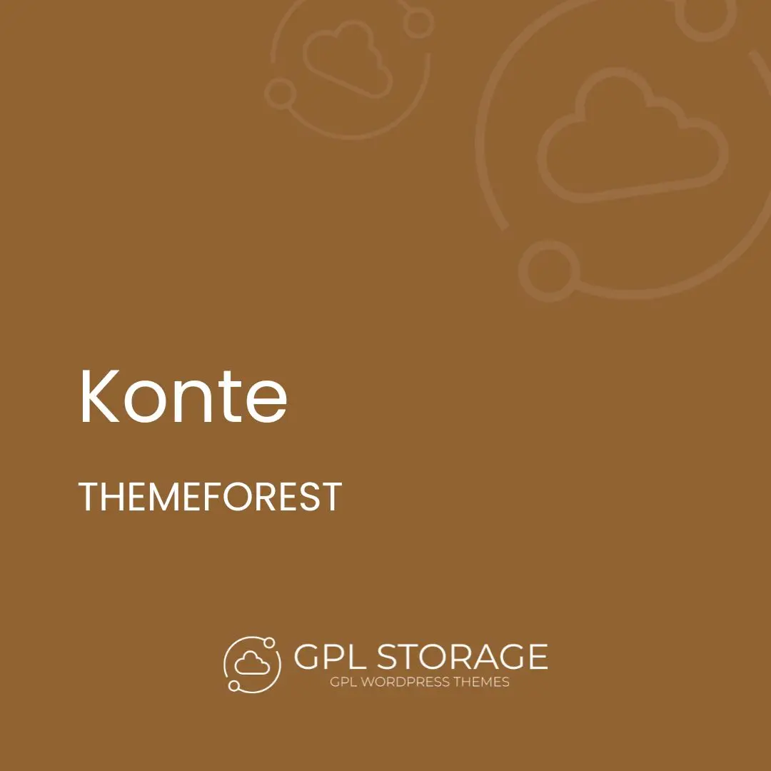 Download Konte – Minimal & Modern Theme | GPL Storage - Wordpress